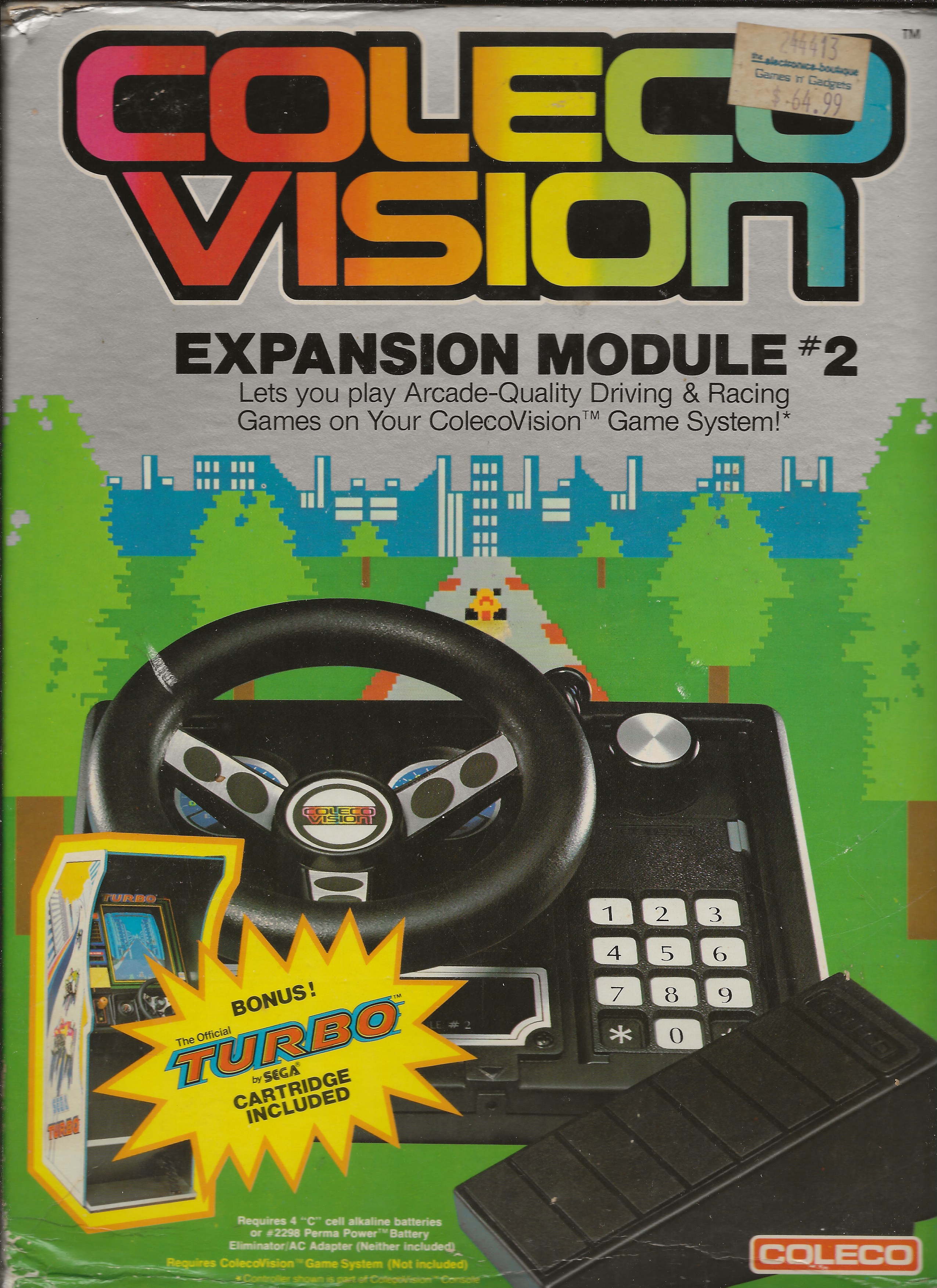 ColecoVision Expansion Module #2 - Driving Controller & Steering Wheel